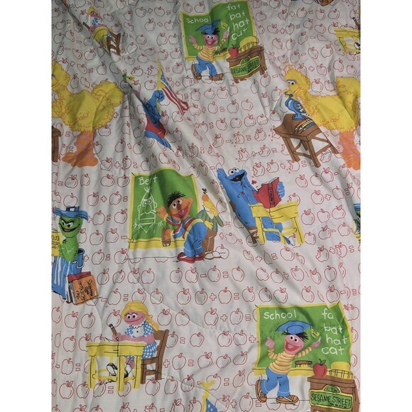 Bedding | Vintage Sesame Street Comforter 7s Big Bird Franklin Cookie ...